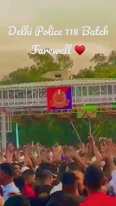 Farewell Party Delhi Police 118 Batch #delhipolice #training #dance - YouTube