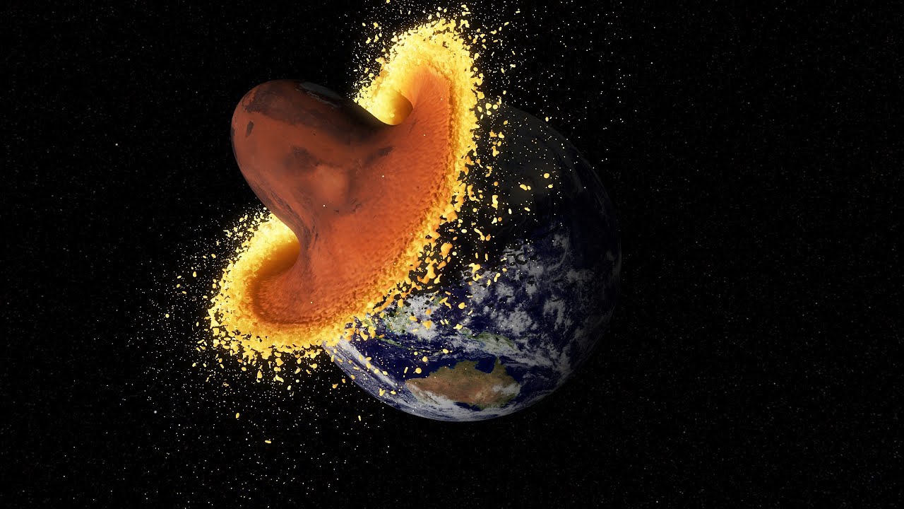 If Earth And Mars Collided - YouTube