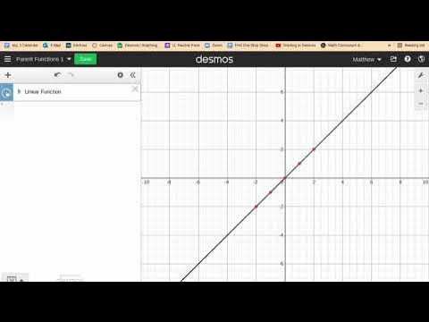 Parent Functions on Desmos - YouTube