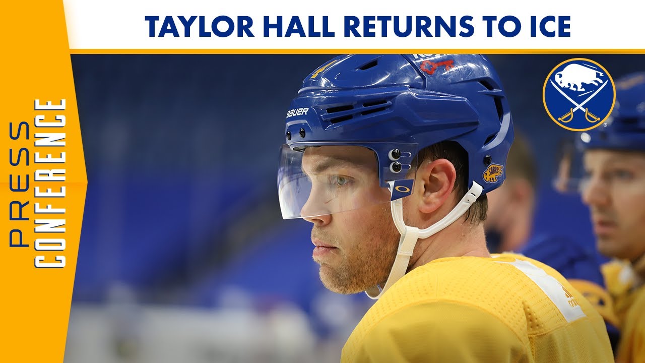 Taylor Hall Returns to Practice Following COVID Quarantine | Buffalo ...