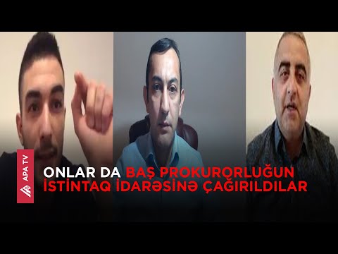 Qabil Məmmədov, Məhəmməd Mirzəli və Elşad Məmmədov Prokurorluğa çağırıldı – APA TV