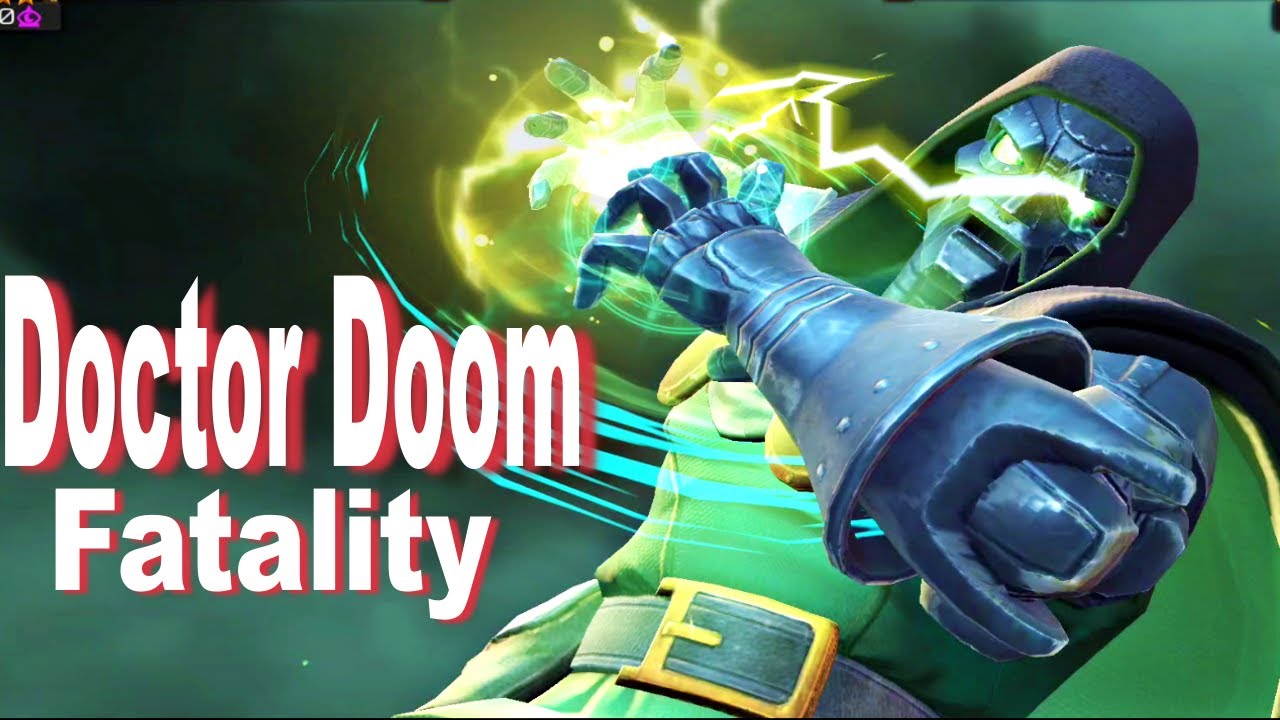 Doctor Doom Superheroes Fatality Marvel Contest of Champions - YouTube