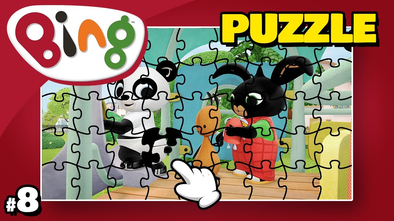 Bing Puzzle #8 "Playground with Pando" | Miss RedPanda Puzzle For Kids ...