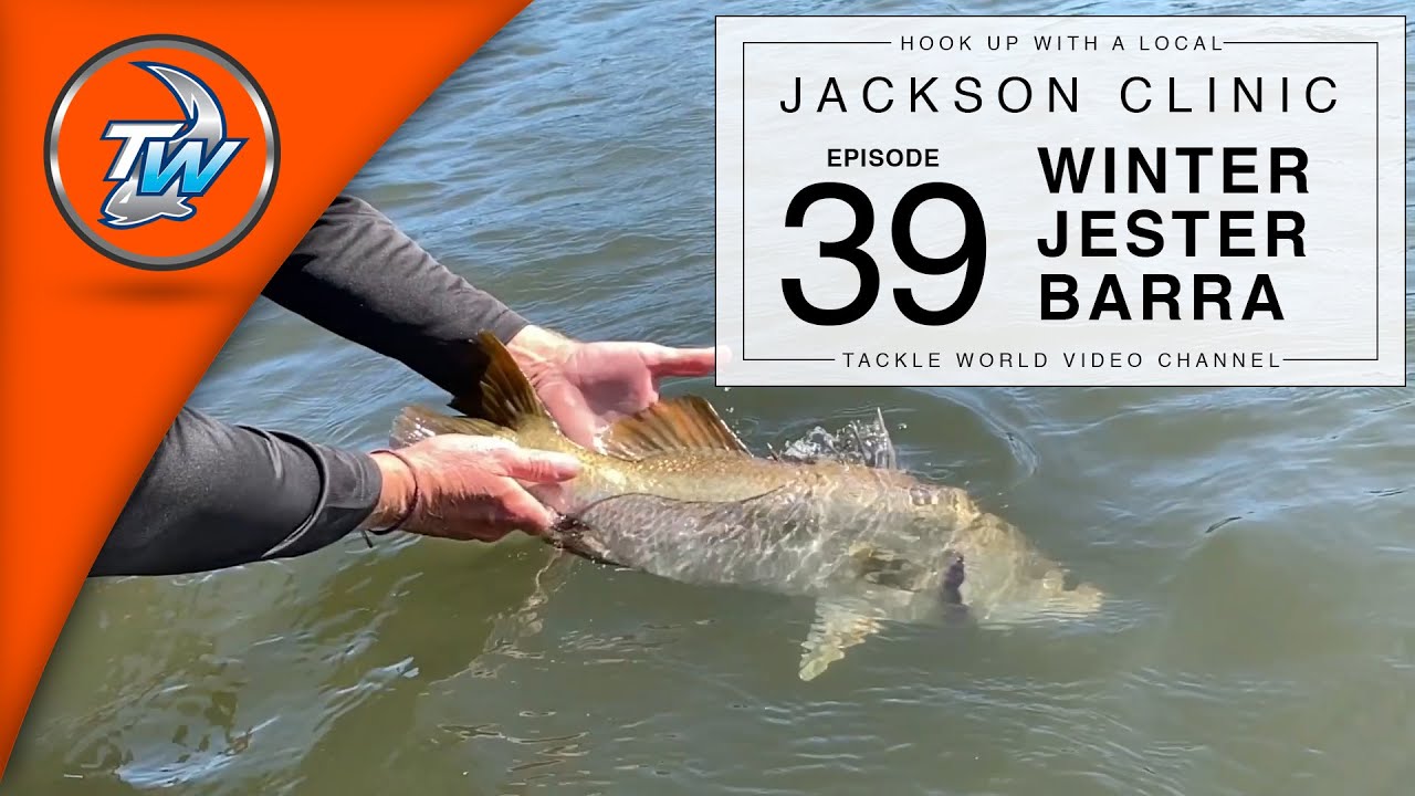 Jackson's Jester Lure Catches Winter Barra - YouTube