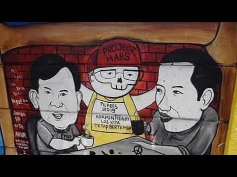 Mural Jokowi dan Prabowo Ngopi Bareng: Sebuah Karya Seni yang sempat ...