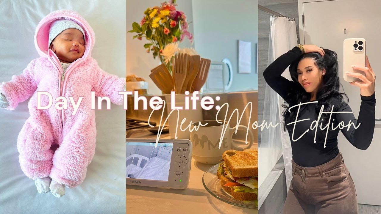 Day In The Life Vlog As A New Mom, Realistic Day with a Newborn Vlog ...