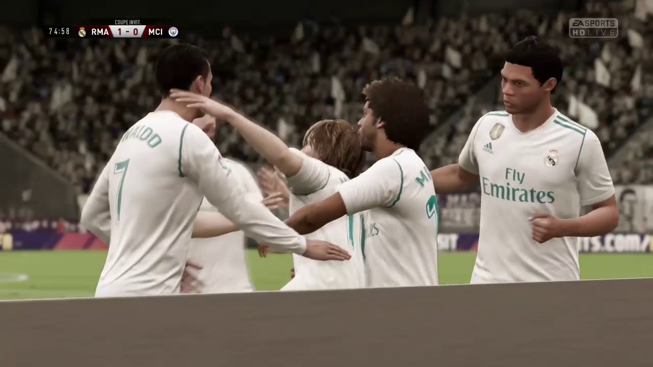 FIFA 18 [Xbox One] But (tête plongeante) de Luka Modric - YouTube