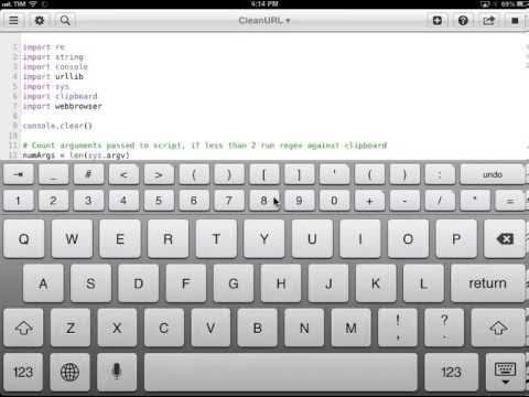 Get Original URLs with Pythonista for iOS - YouTube