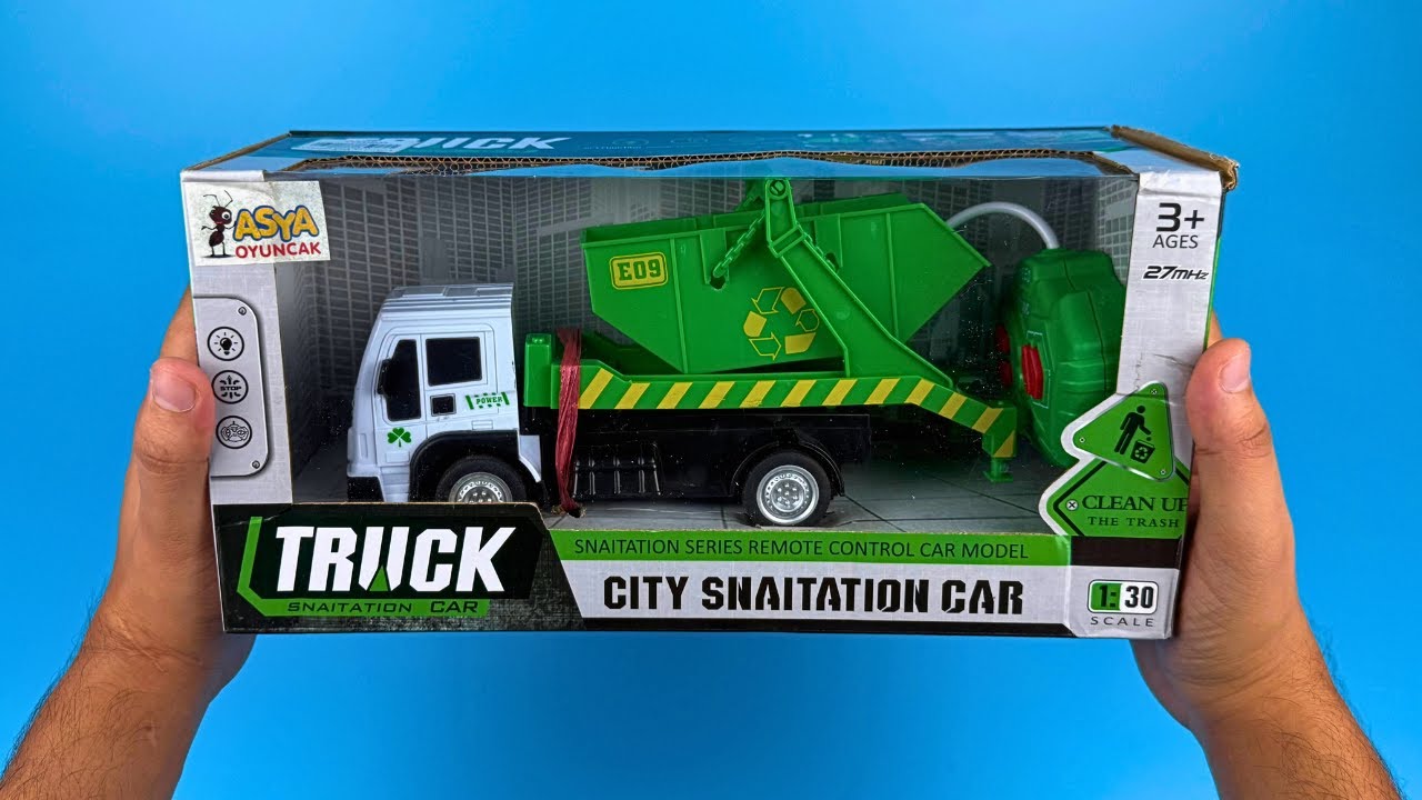 RC Sanitation Truck Unboxing & Review, Remote Control Garbage Truck ...