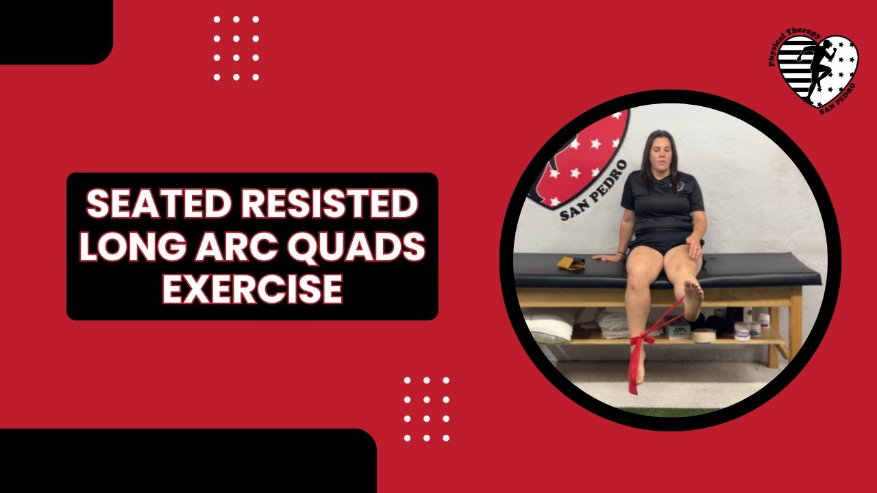 Seated Resisted Long Arc Quads Exercise - YouTube
