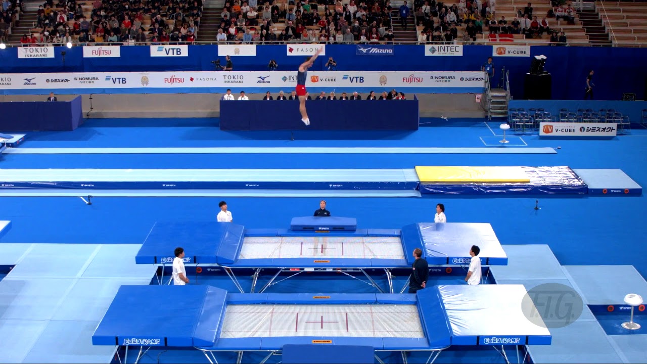 SHOSTAK Aliaksei (USA) M - 2019 Trampoline Worlds, Tokyo (JPN ...
