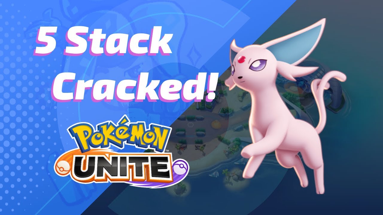 Espeon Five Stack Attacker in Pokemon Unite - YouTube