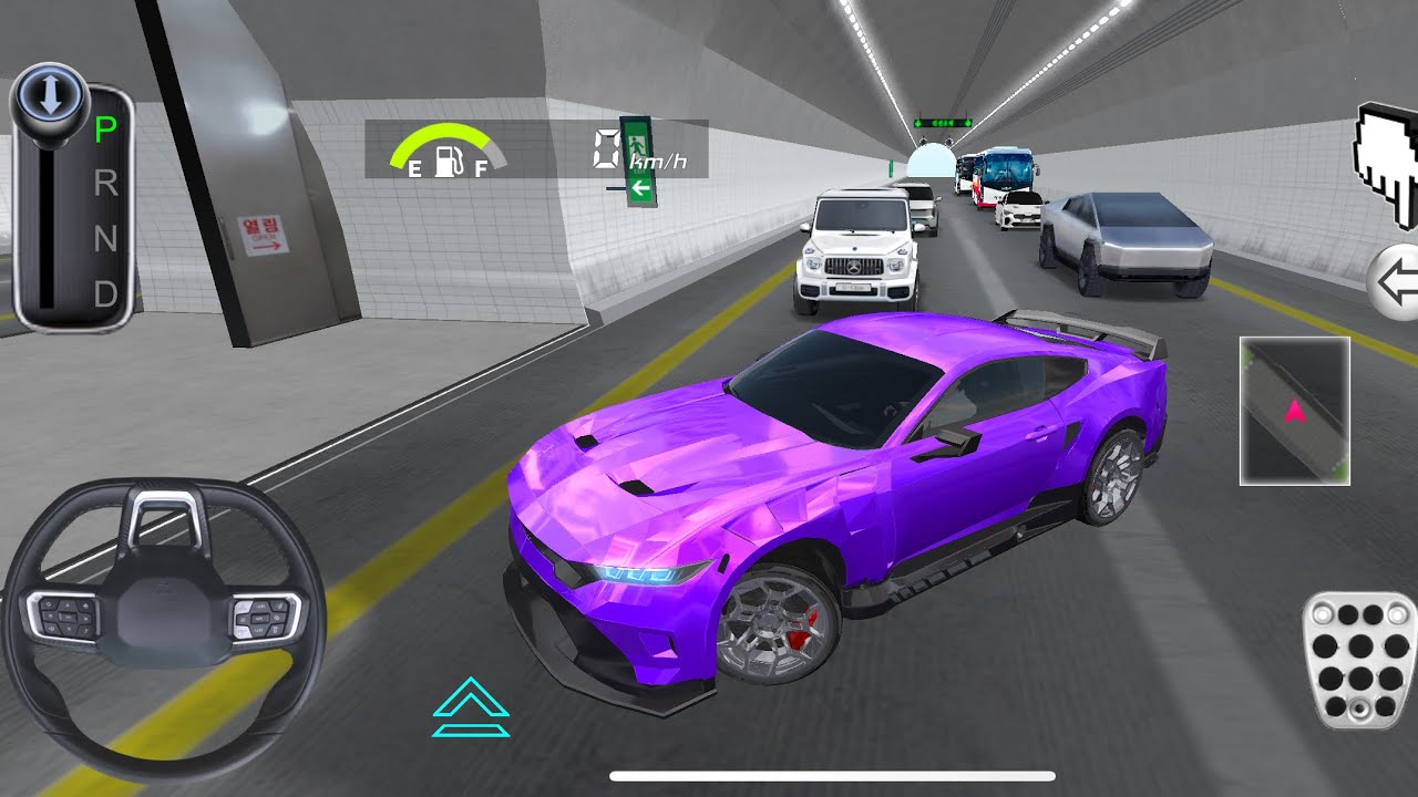 New Purple Mustang ready for Parking - 3d Driving Class android game ...
