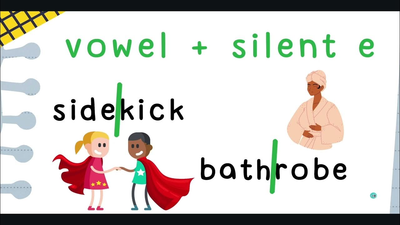ELA2.32.Syllables.Silent e and Vowel Team Syllables Lesson 01 - YouTube