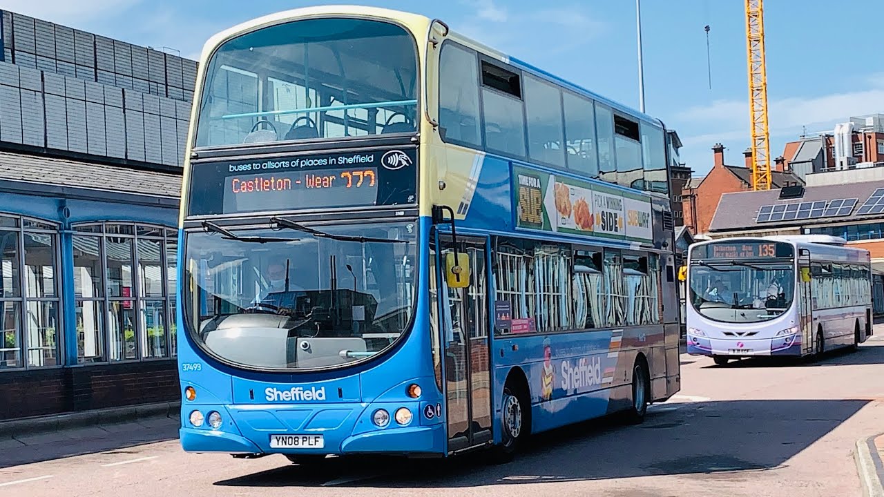 First Bus Sheffield 37493 On 272 From Sheffield To Castleton - YouTube