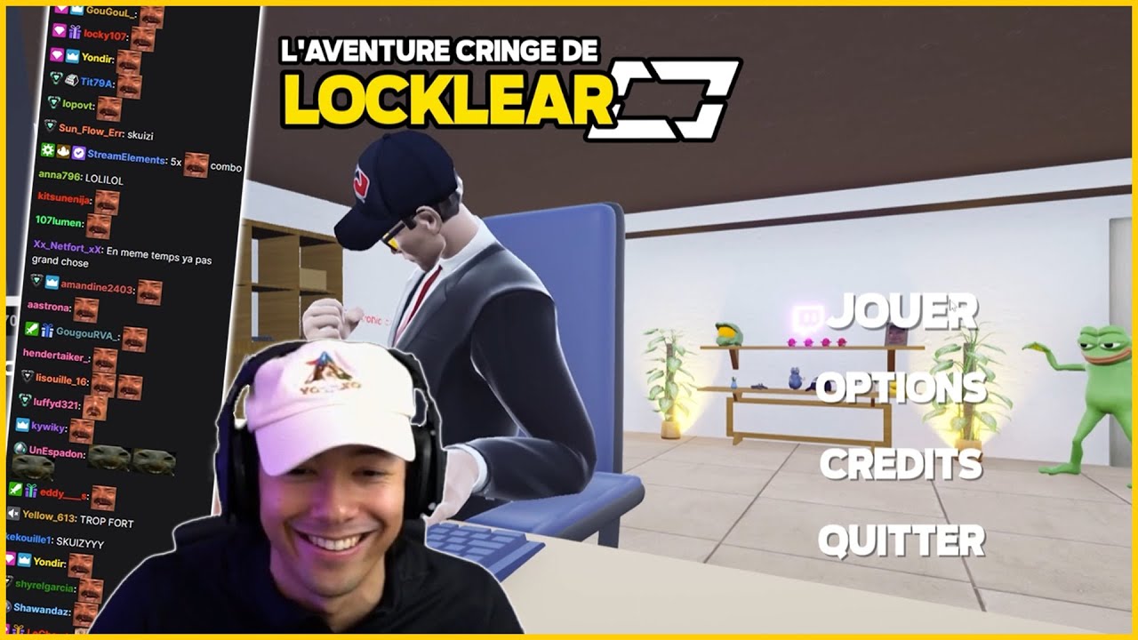 Locklear TESTE son PROPRE JEU "L'AVENTURE CRINGE DE LOCKLEAR" - YouTube