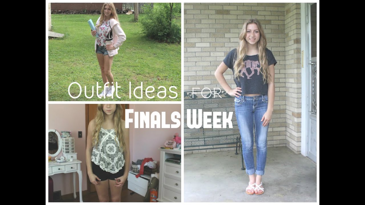 Outfit Ideas for Finals Week♡ - YouTube