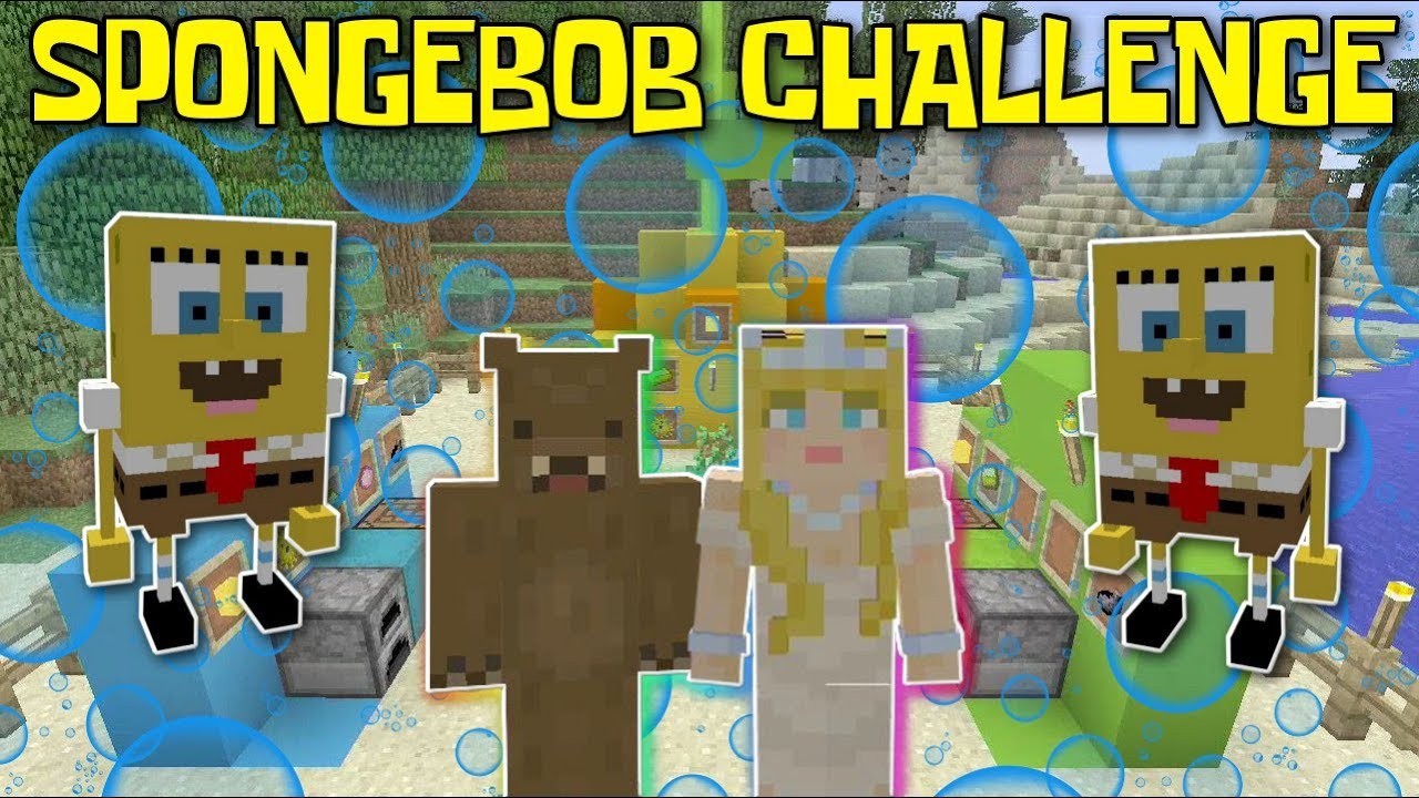 Minecraft XBOX | Survival Challenge | SPONGEBOB CHALLENGE!! - YouTube