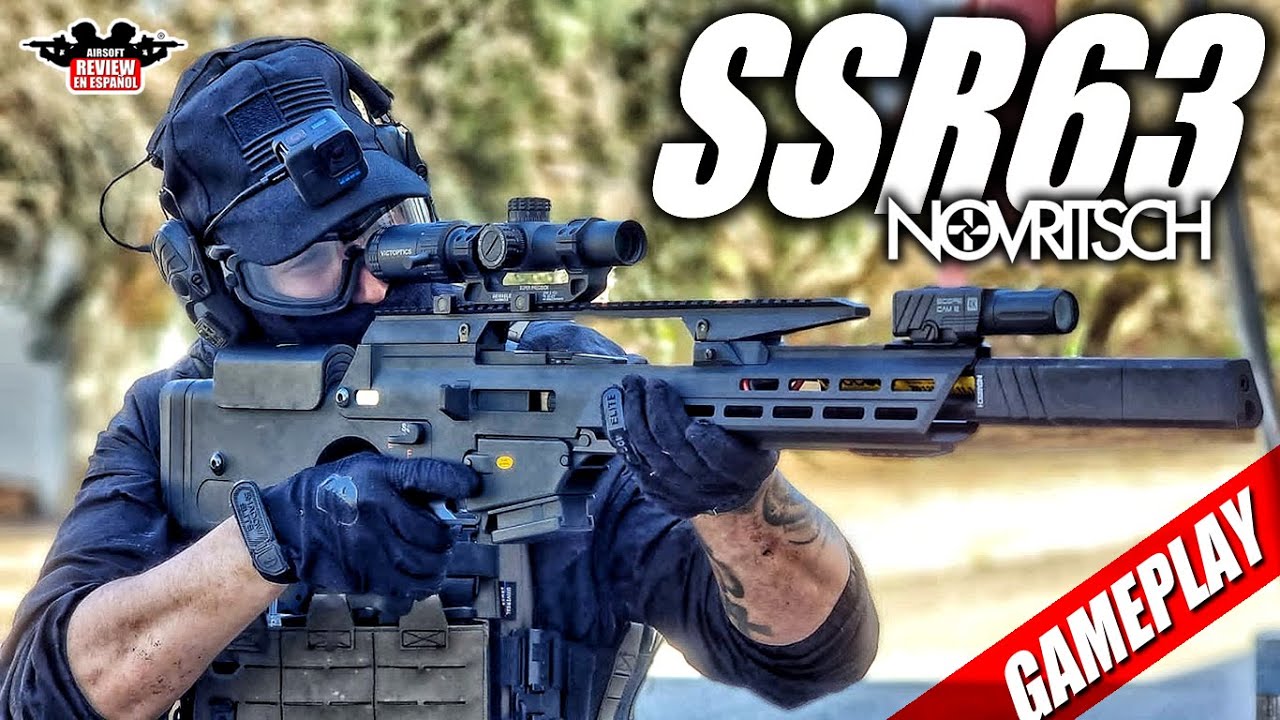 New DMR SSR63 NOVRITSCH Gameplay! | Airsoft Review en Español - YouTube