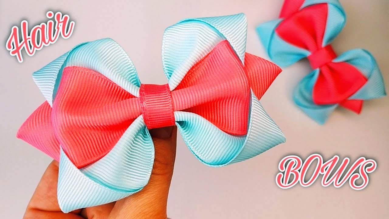 Ribbon Hair Bow Tutorial - DIY Hair Accessories - How to make hair bows ...
