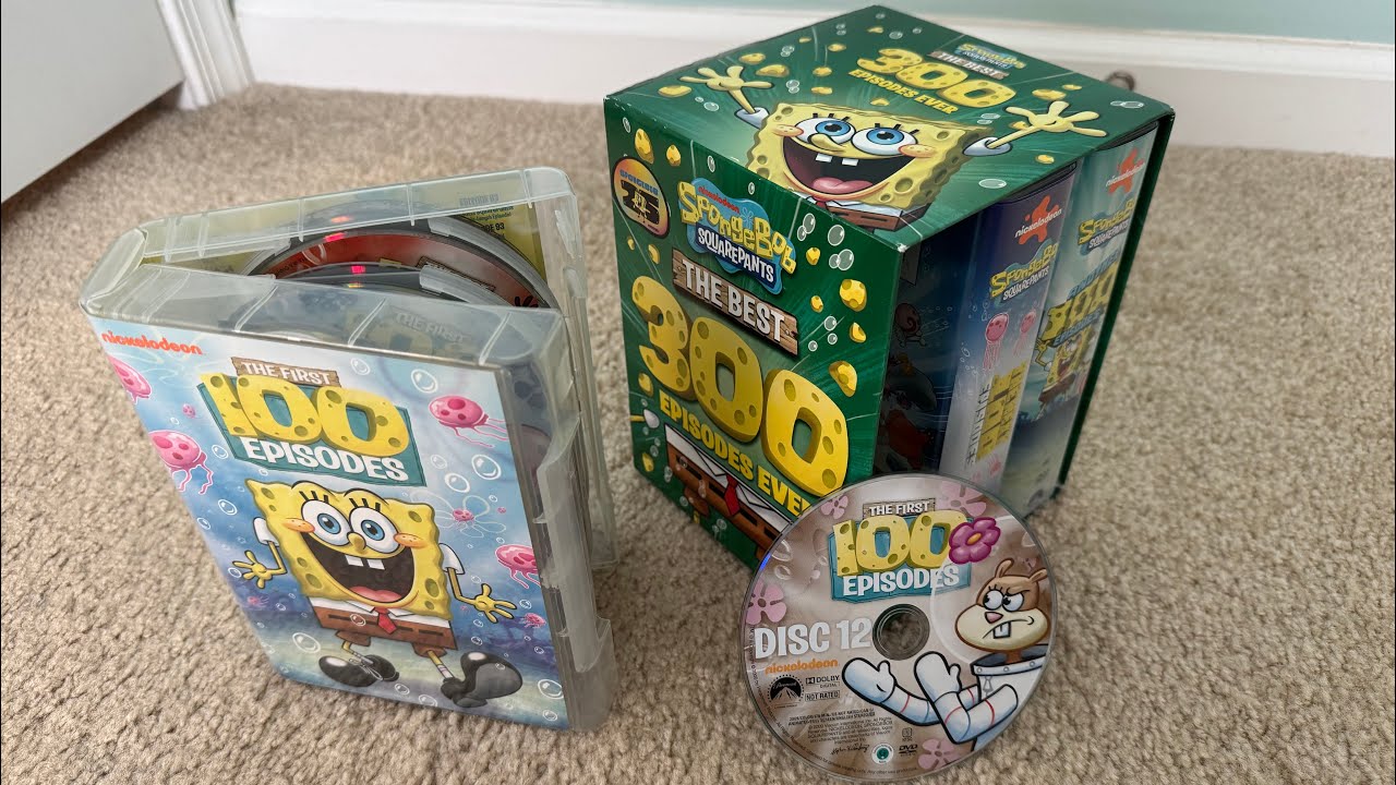 SpongeBob SquarePants - The Best 300 Episodes (Unboxing) - YouTube