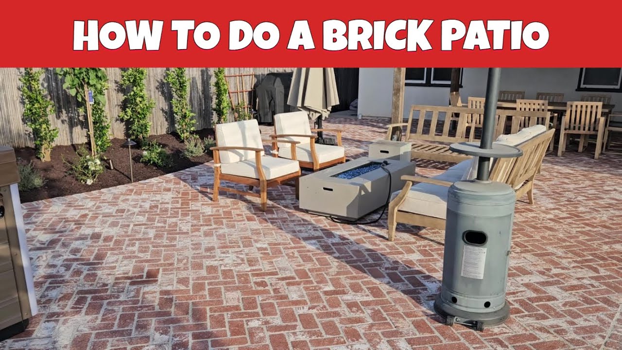 How to build a brick patio - YouTube