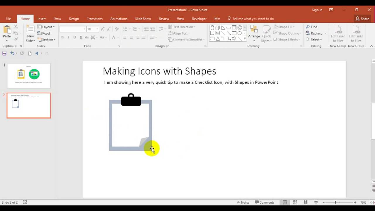 Icons from Shapes in PowerPoint - YouTube