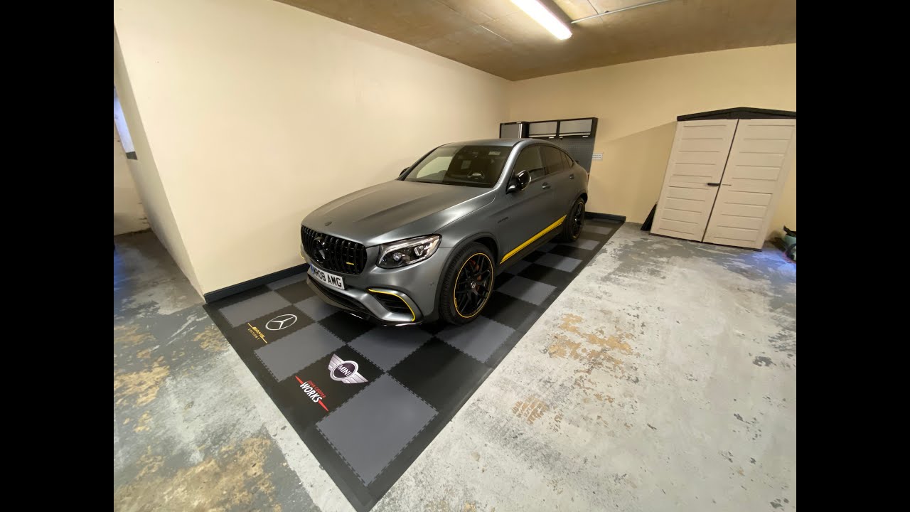 Garage Flooring with pvc garage floor tiles, skirting and garage ...