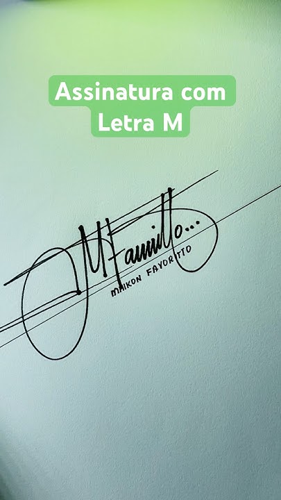 Como CRIAR UMA ASSINATURA PROFISSIONAL elegante e Bonita. #signature #azulejista #calligraphy ...