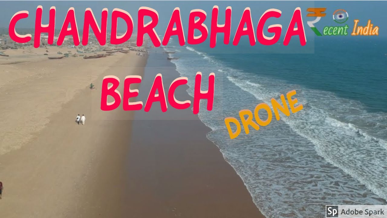 Chandrabhaga Beach | Drone View | Konark Sun Temple - YouTube