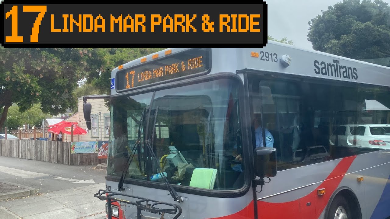 SamTrans Route 17 (now route 117) Northbound - Full Route to Linda Mar ...