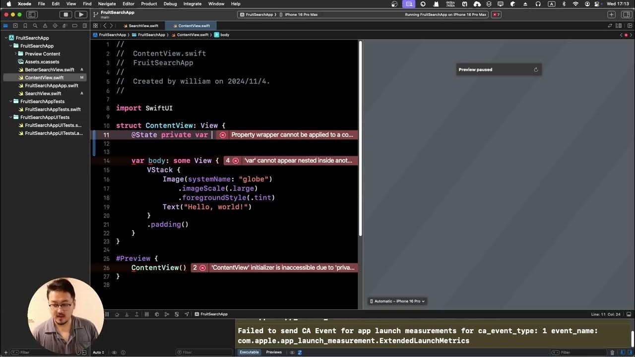 SwiftUI Starter Pack 12 Let's make some customised Searching PART 3 - YouTube