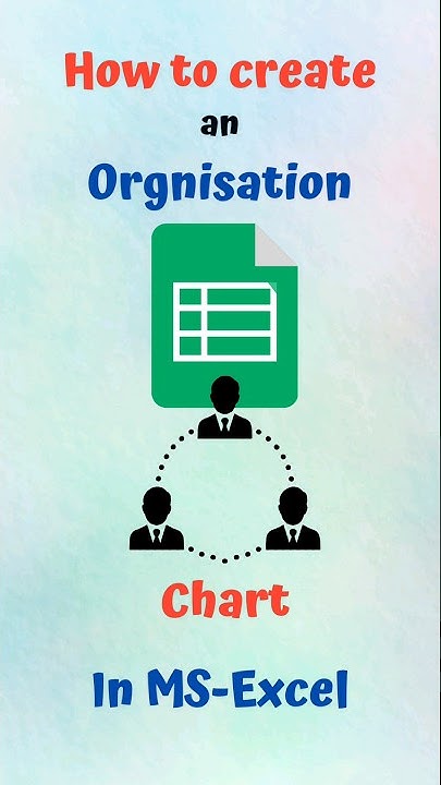 How To Create An Organisation Chart In Ms Excel Exceltipsandtricks Youtube