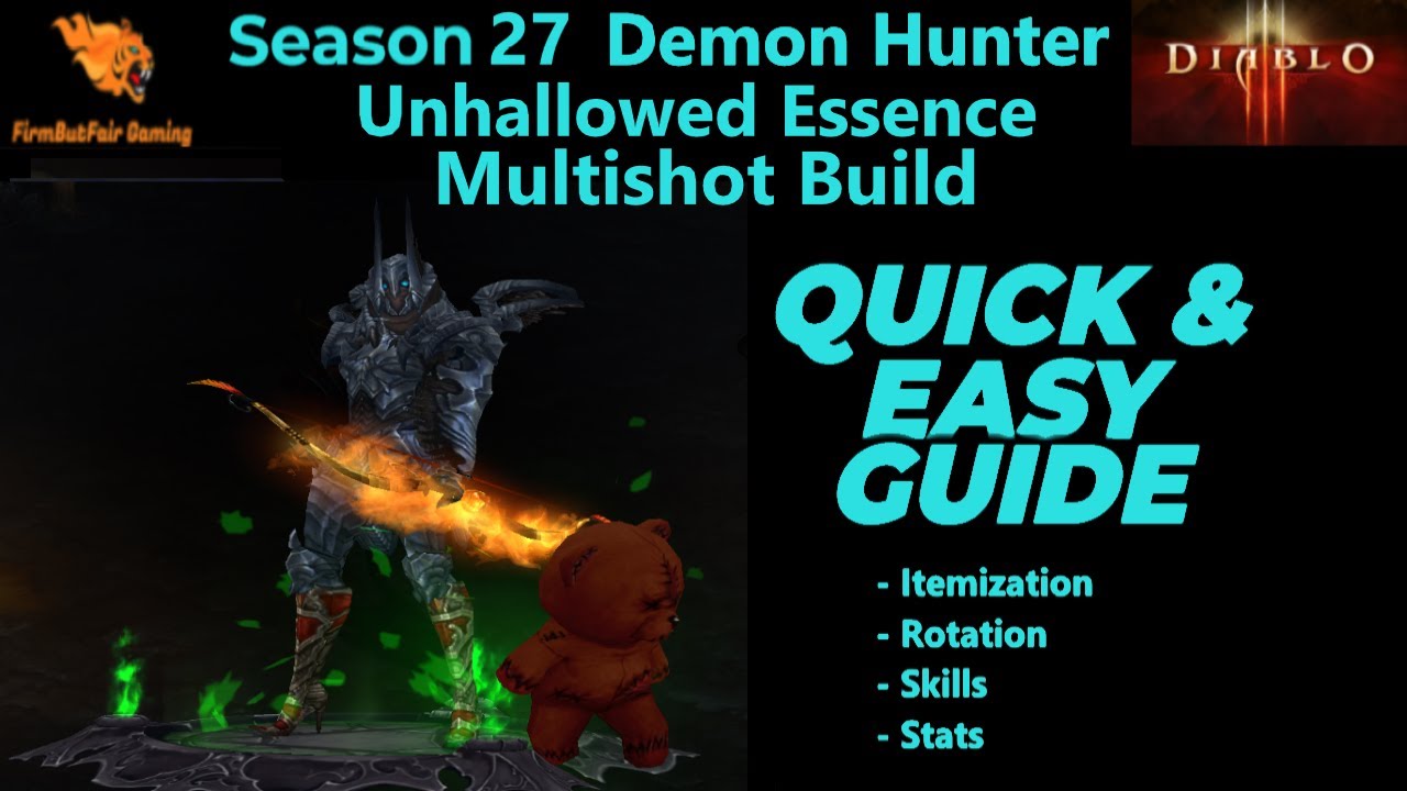 Diablo 3: Season 27 - Demon Hunter - Unhallowed Essence - Multishot ...