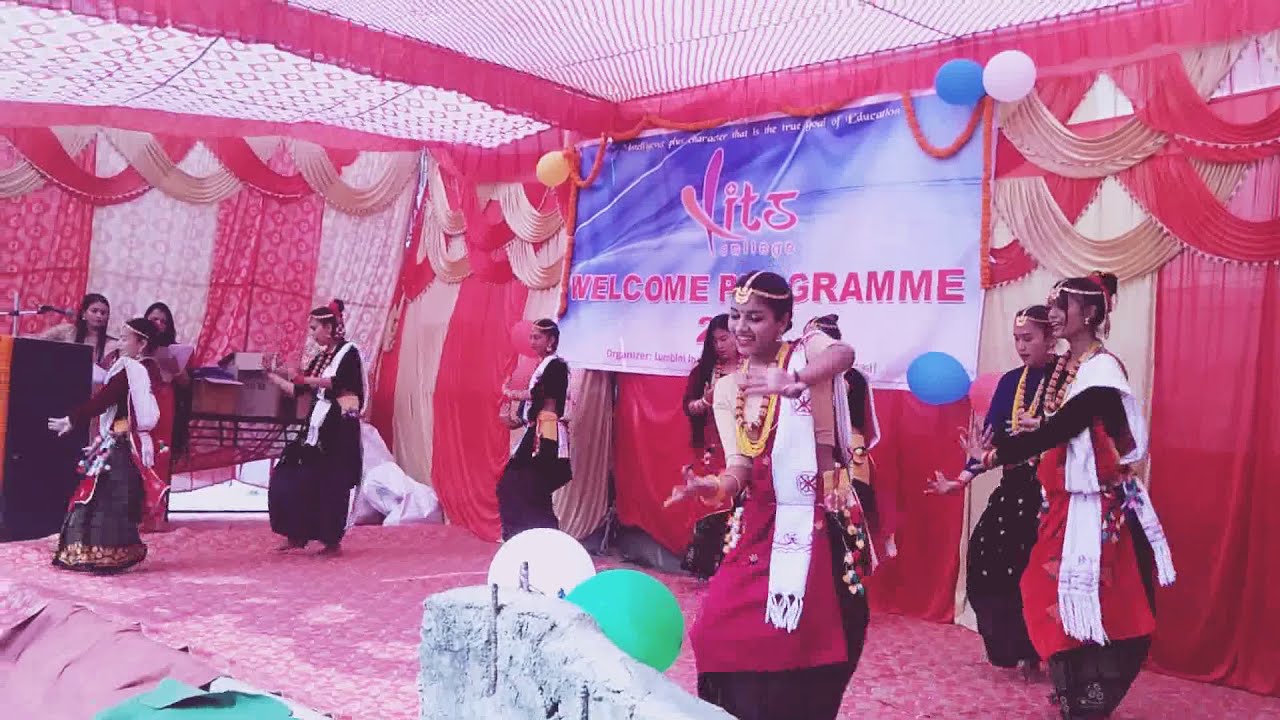 Welcome program cultural dance LITS COLLEGE, Butwal (Nepal) - YouTube