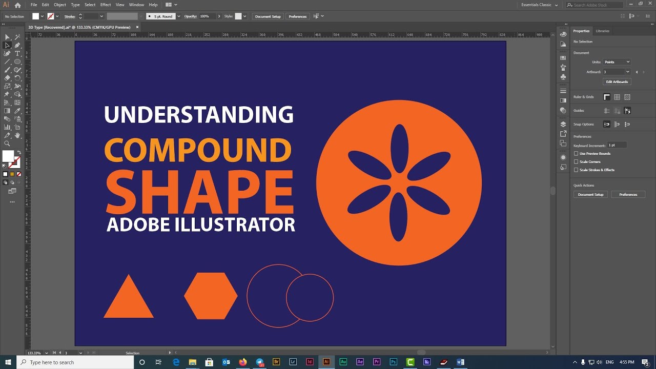 Building Shape Create Compound shapes - YouTube