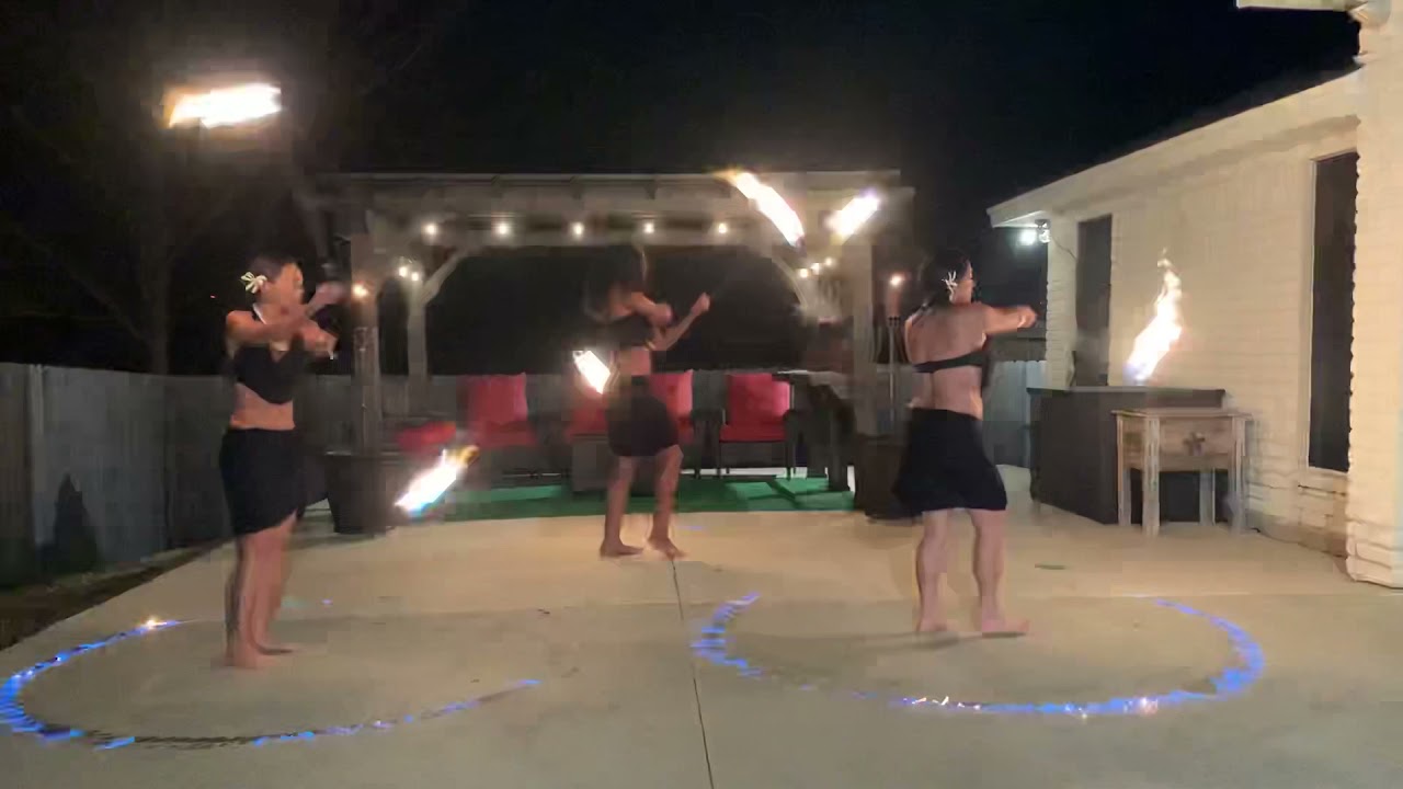 Fire poi balls - YouTube