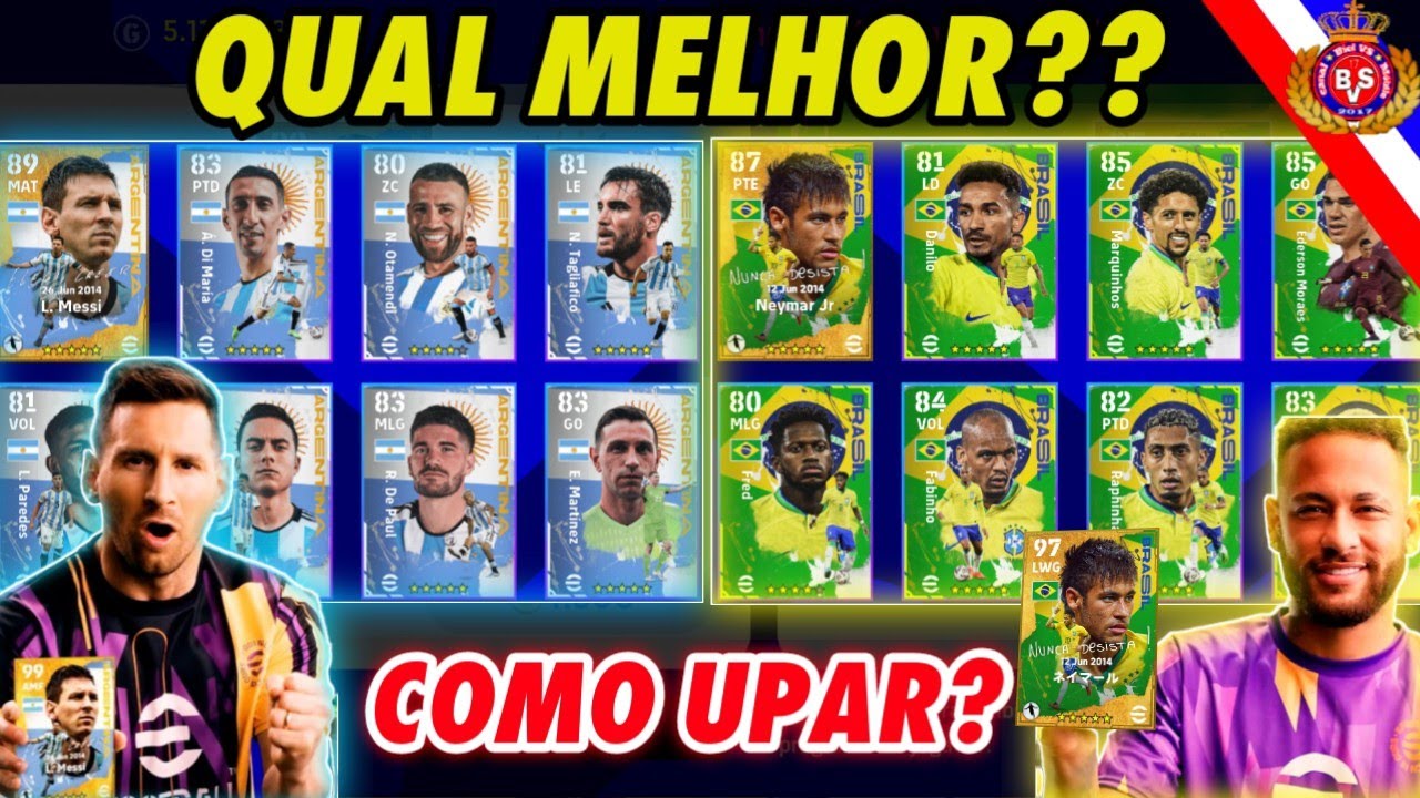 COMO UPAR OS PACKS do BRASIL e ARGENTINA no EFOOTBALL 23 MOBILE - YouTube
