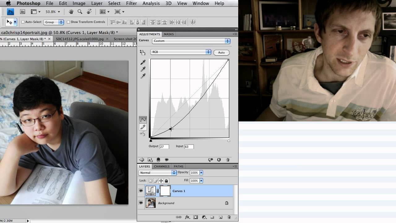 Photoshop Curves in Portrait Photography Explained - YouTube