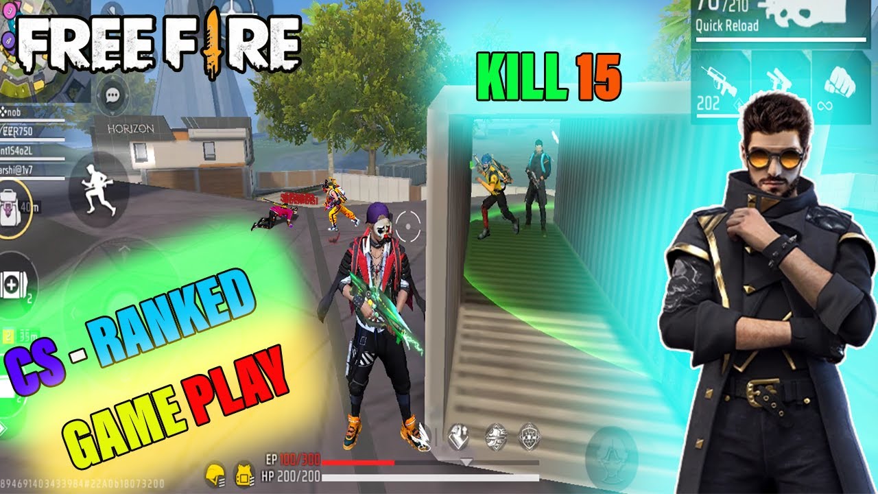 CS RANKED GAMEPLAY || 15 KILL || CLASH SQUAD GAMEPLAY || FREE FIRE ...