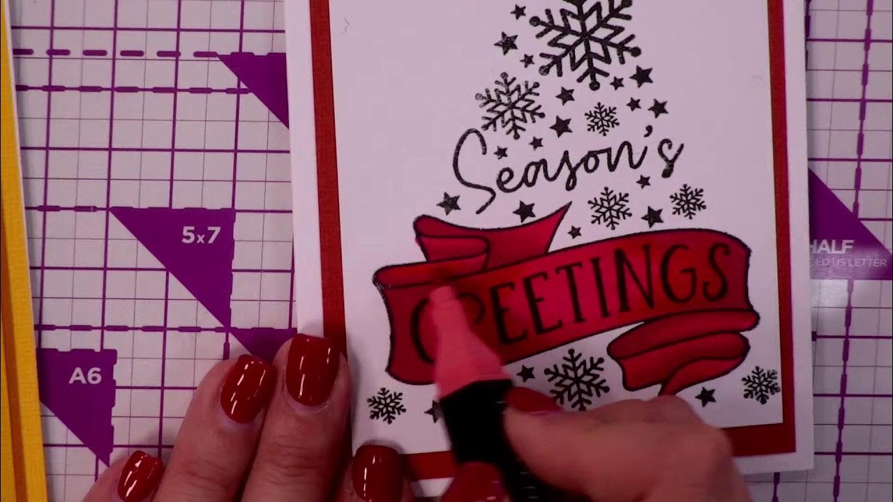 Workshop 5 - Christmas Stamping and Card Making - YouTube