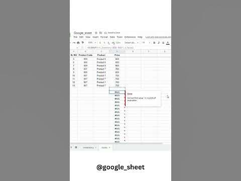 IFERROR Function | How to remove error in google sheets formula #googlesheetstutorial - YouTube