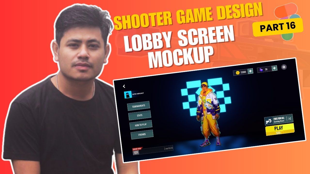 Shooter Game Design (Lobby Screen Mockup) Part 16 - YouTube