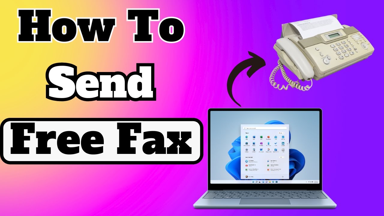 How To Send a Free Fax From a Computer. - YouTube