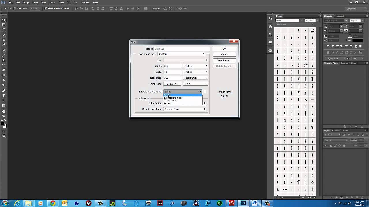 Beginning Adobe Photoshop CC Tutorials - Lesson 1 - Creating New ...