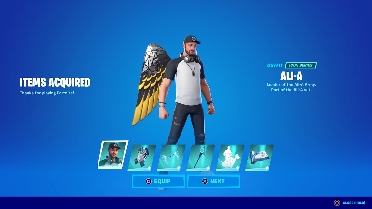 Buying the Ali-A Bundle in Fortnite - YouTube