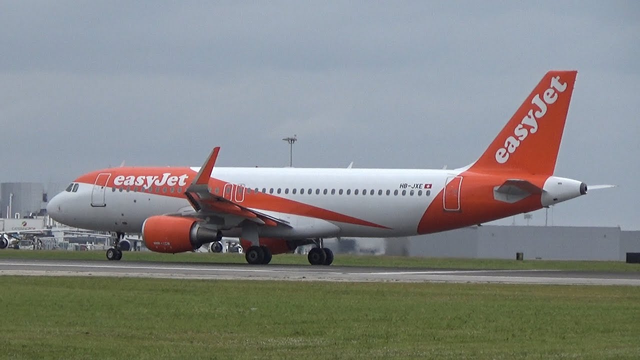 easyJet Switzerland Airbus A320-214SL HB-JXE (cn 5785) New colors - YouTube