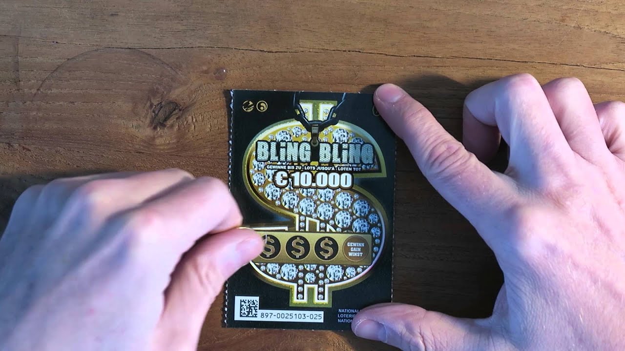 2016-04-02 Yeah let's scratch a Bling Bling lottery ticket (10.000 euro ...
