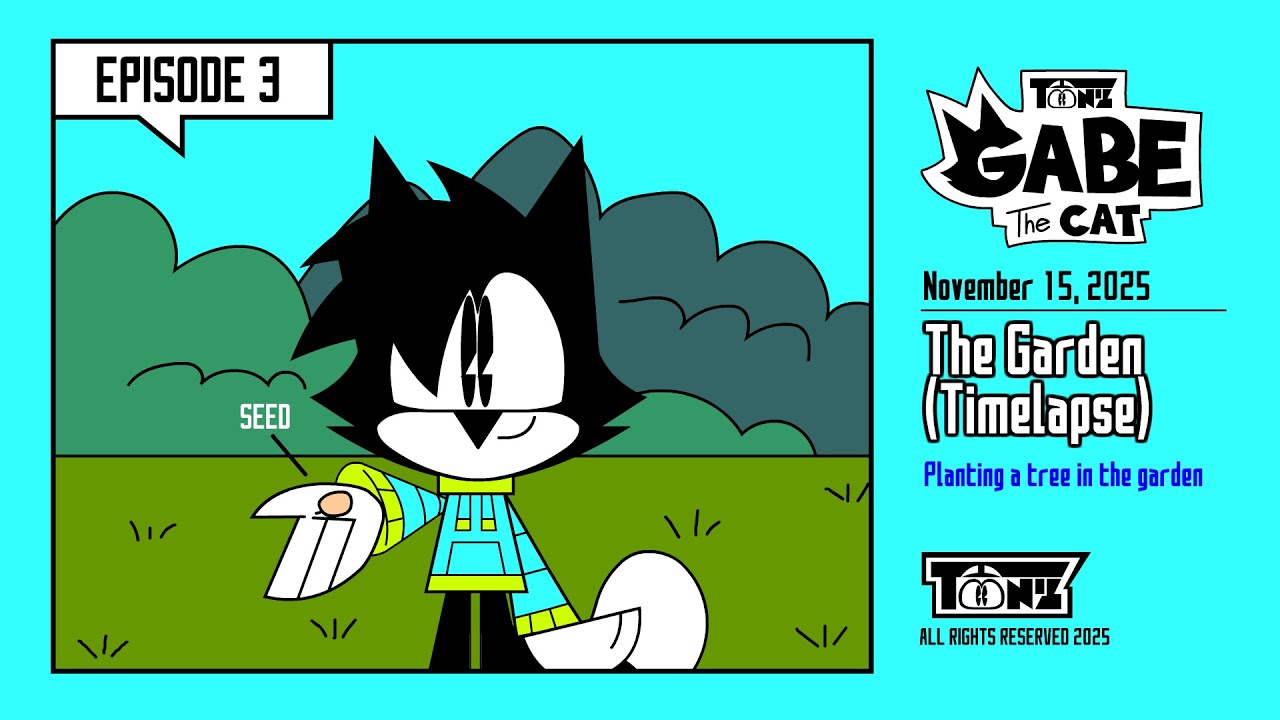 Gabe the Cat | E03 | The Garden - YouTube