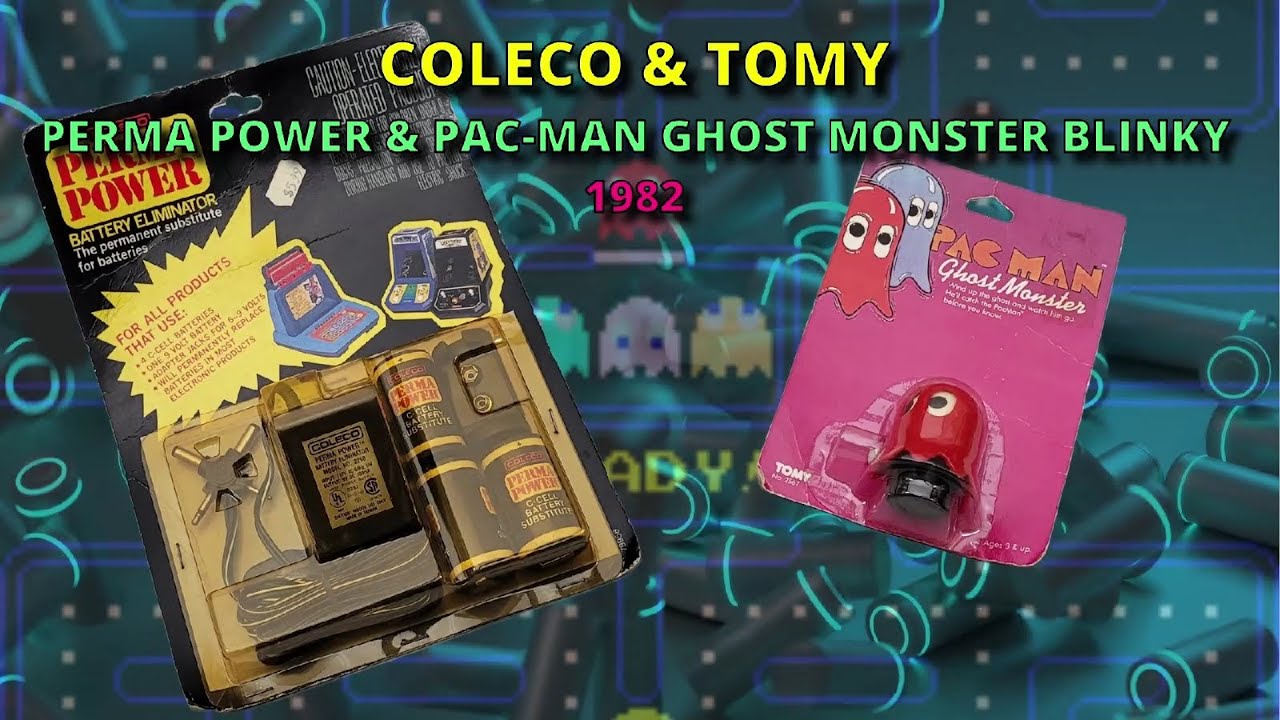(1982) Coleco Perma Power Battery Eliminator & Tomy Pac-Man Blinky ...